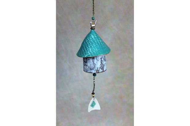 Aqua Birdhouse Bell | MCAC Arts Alive Building the Future Auction ...