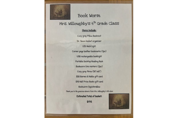 Bookworm Basket | Spark It Up Night 2024 | Shirley Mann Elementary PTO ...