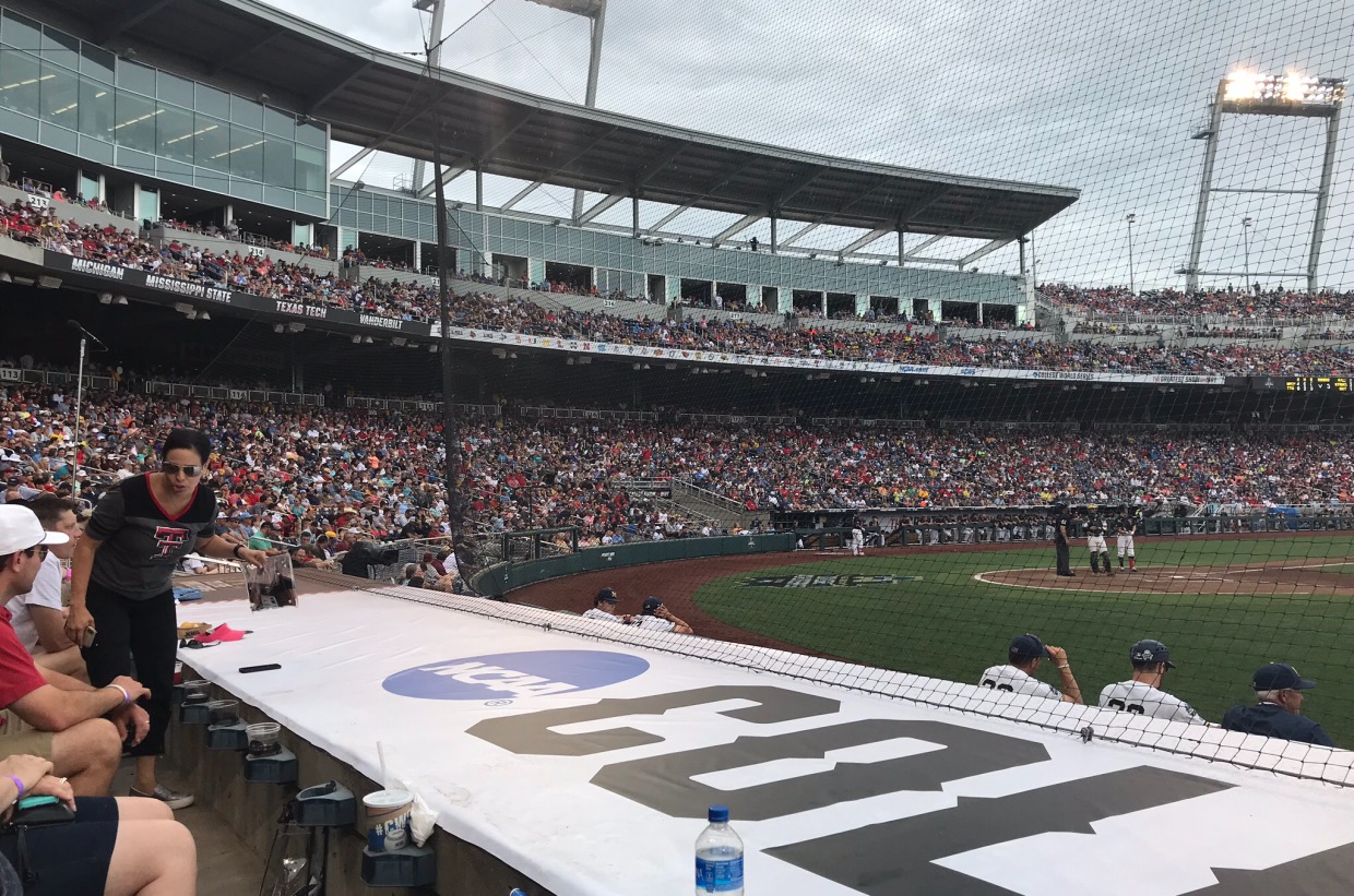 Two College World Series Box Seats Tickets | Outland Semi-Finalists ...