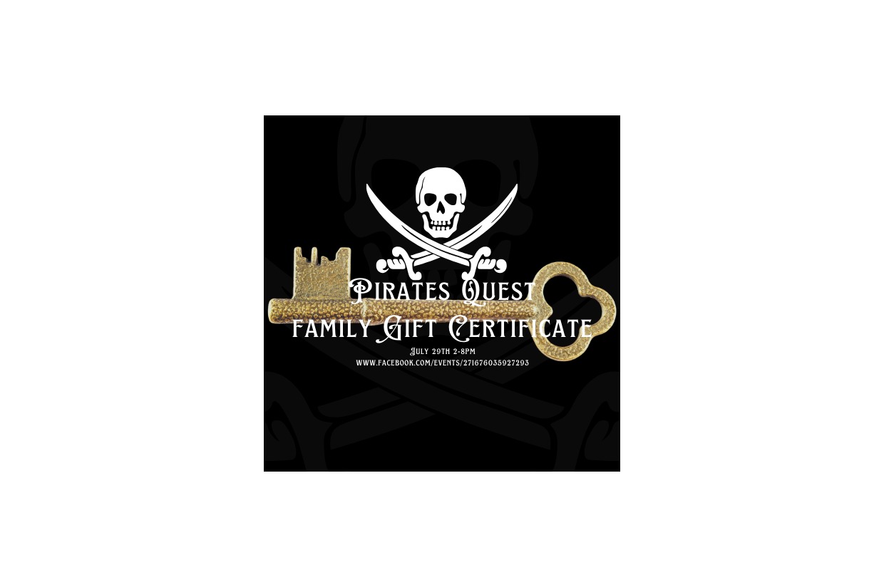 Pirate Quest Family Gift Certificate | Around the World: St. John the ...