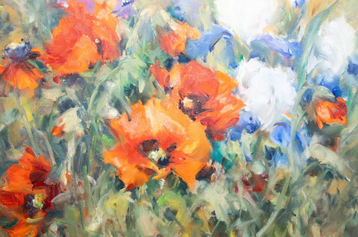 July Spring original oil framed painting | Christikon 2024 Benefit ...