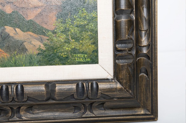 Reflections on the High Country original acrylic framed art S75 ...