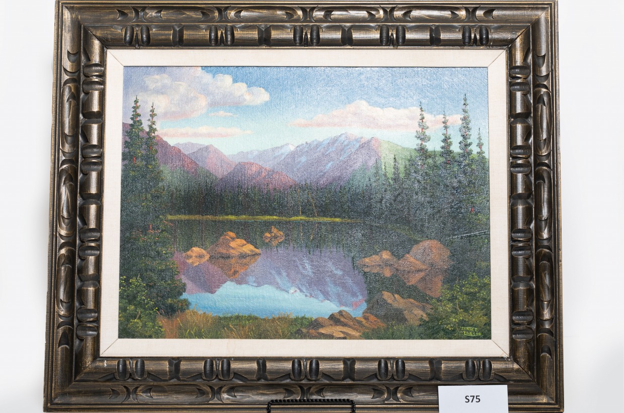 Reflections on the High Country original acrylic framed art S75 ...