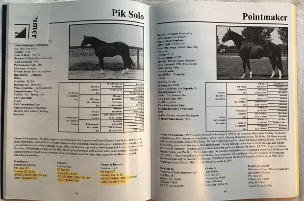 Sport Horse World's N.American Stallions and their Bloodlines. | Lilo ...