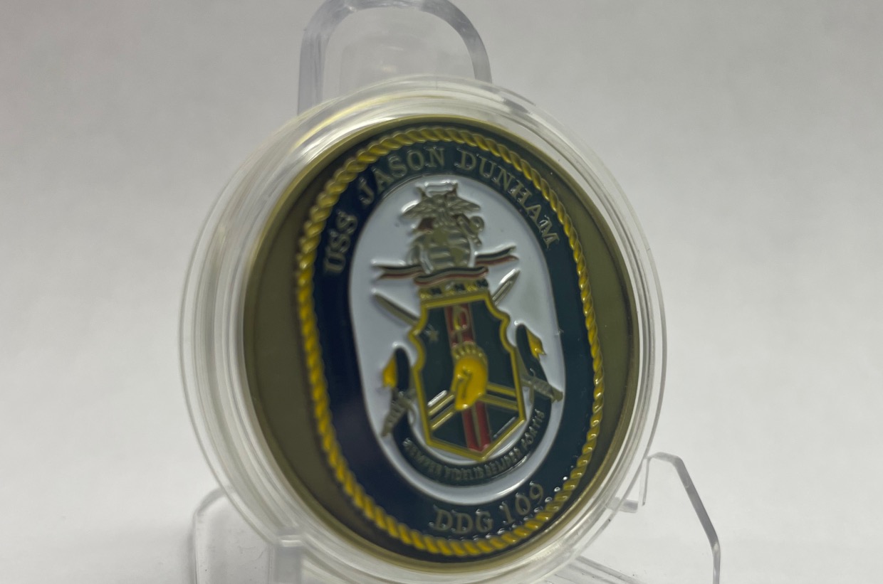 USS Jason Dunham (DDG 109) 1st Production Coin | NAVSUP FLC Norfolk ...
