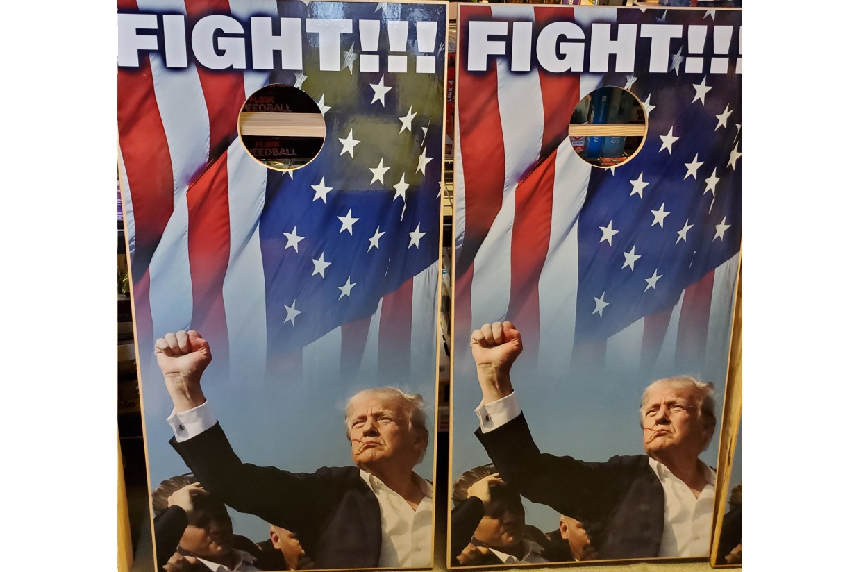 # 637 SOLD Trump Cornhole Board with bags | Roy's Kids Annual Auction ...