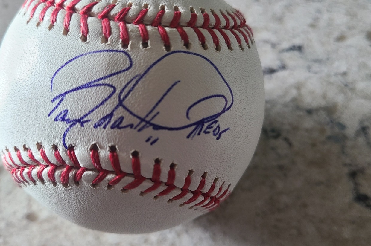Barry Larkin signed Baseball | Cobra Classic Silent Auction | Dave ...