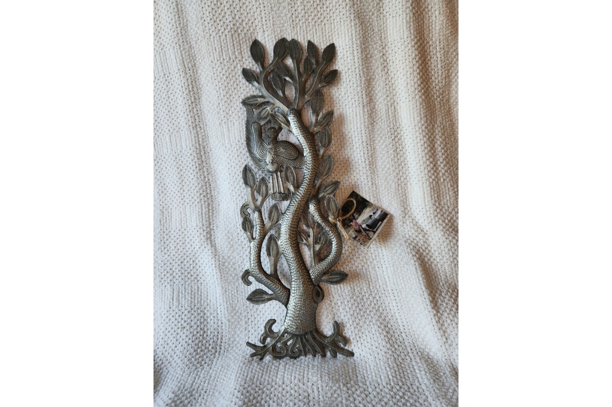 Haitian Art - Tree of Life w/ Flying Bird | Haiti Alive Silent Auction ...