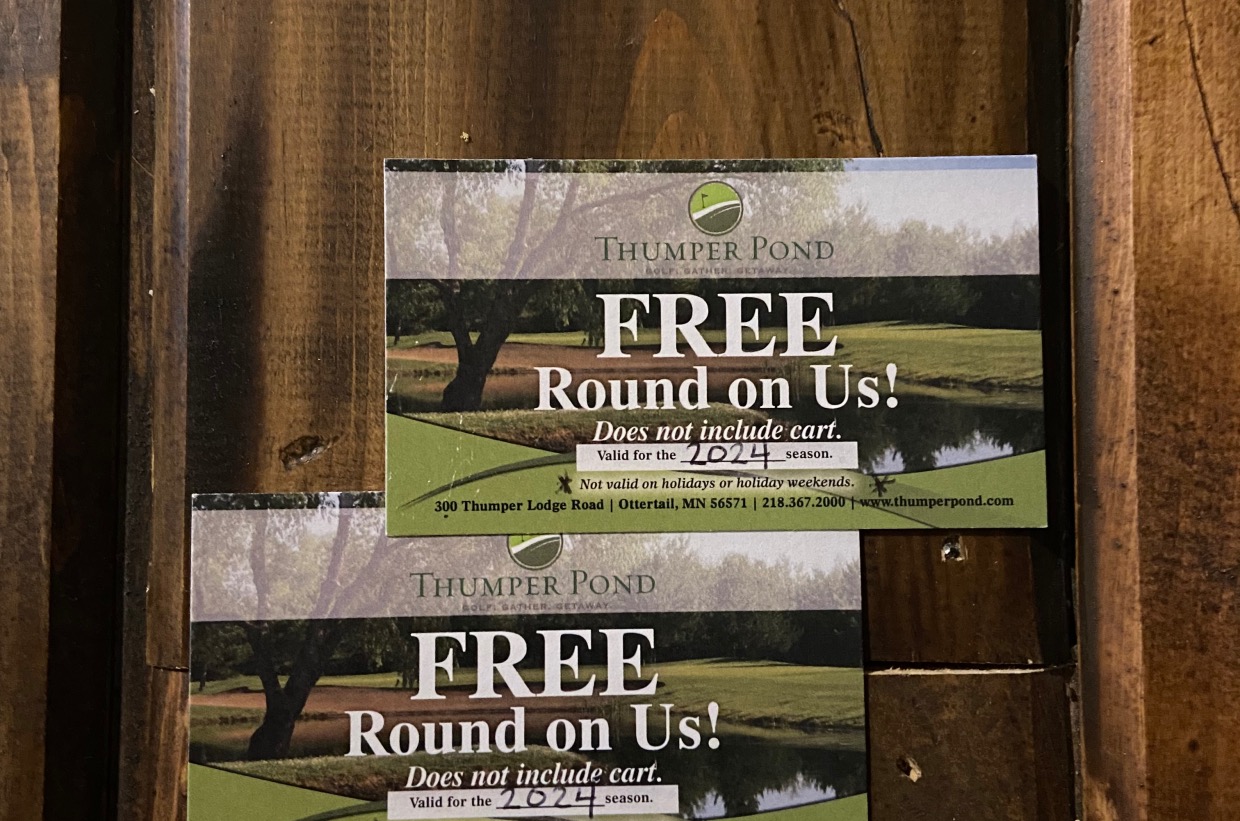 2 Free Rounds of Golf at Thumper Pond | 2023 stalker lake LRCC ...