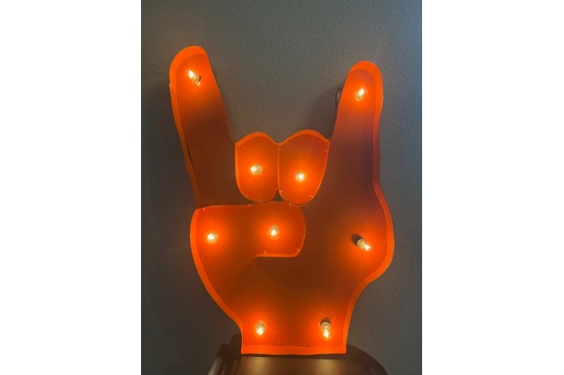 Hook 'Em Horns Lighted Hand Sign | 2nd Annual Online Auction! | Warrior ...