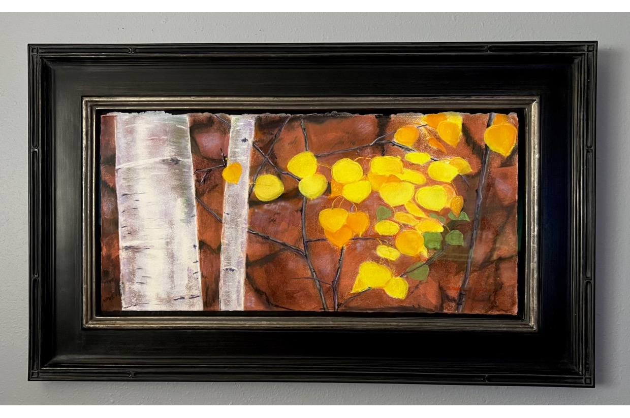 Quakies on a Stone Wall - Lisa Camilla Hale | Gallery Elua | Artists ...