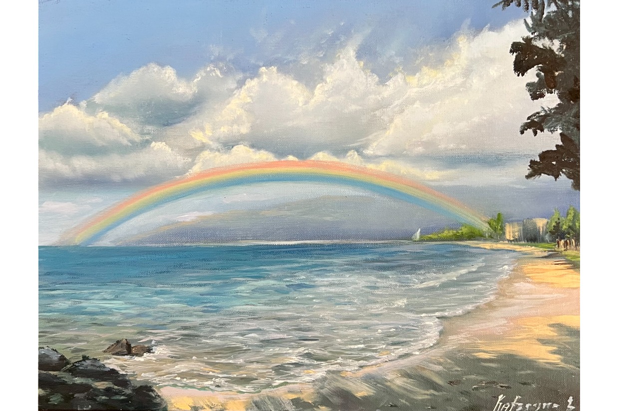 Rainbow in Hawaii - Kateryna Boykov | Gallery Ekolu | Artists for Lahaina | BetterWorld