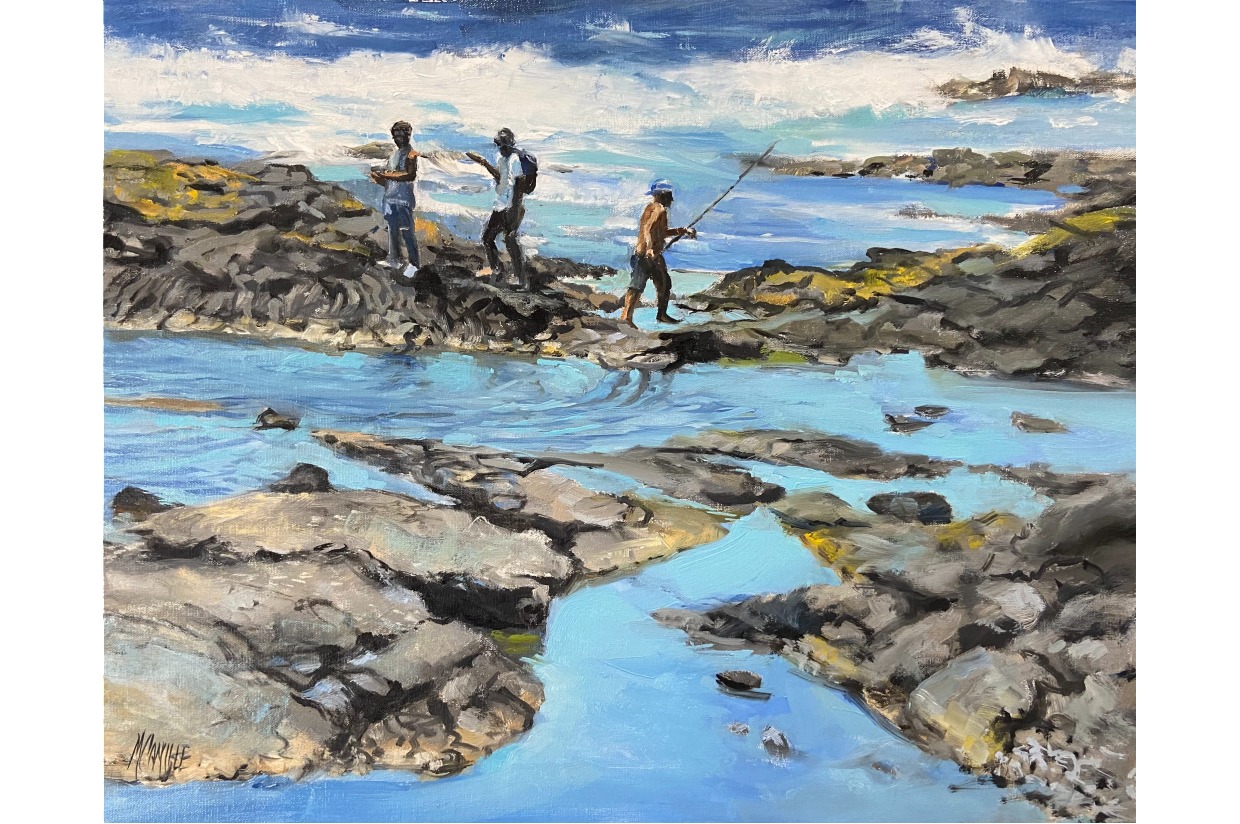 Hawaiian Fishermen - M. Camille Day — Gallery Elua — Artists for ...