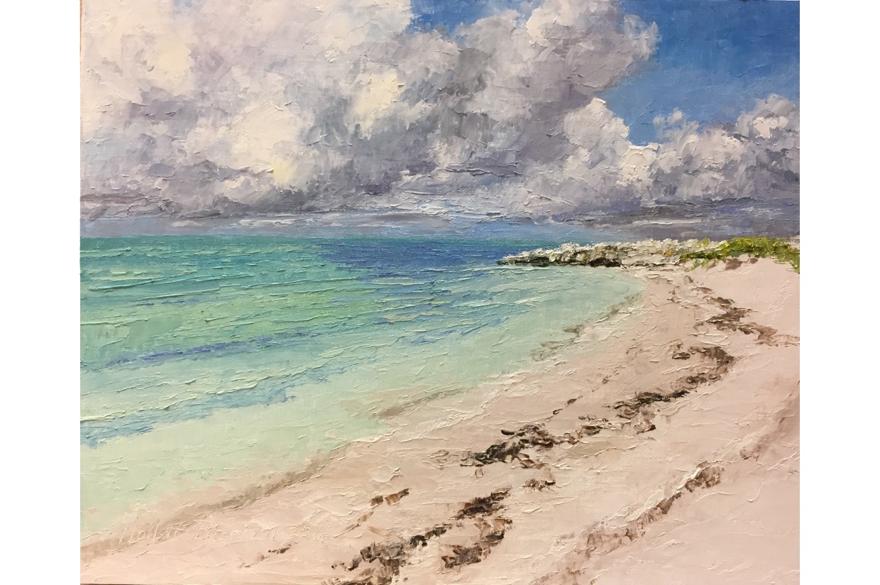 Blue Sky, Green Waters - Linda Hollett Bazouzi | Gallery Ekolu ...