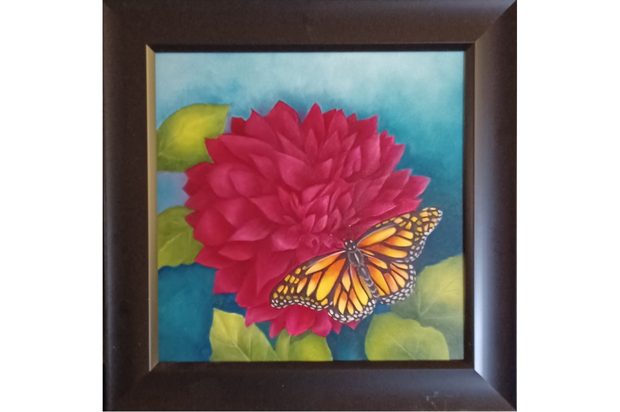 Dahlia and Monarch - Robin Raymond | Gallery Ekolu | Artists for ...