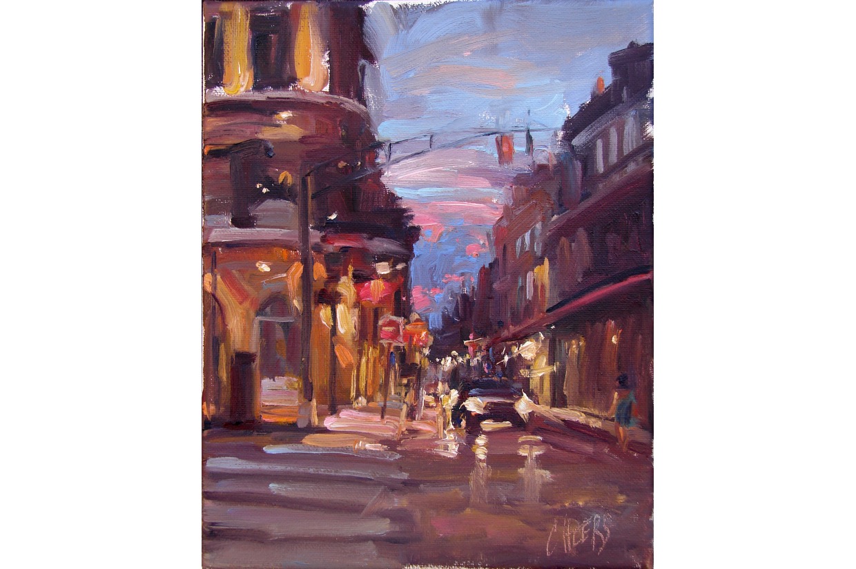 Sunset on the Strand - Robin Cheers | Gallery Elua | Artists for ...