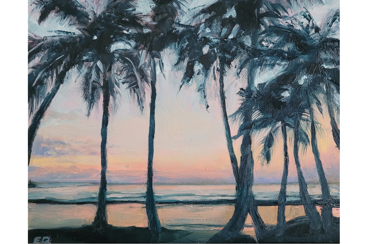 Hawaii Sunset - Erin Quigley | Gallery Ekolu | Artists for Lahaina ...