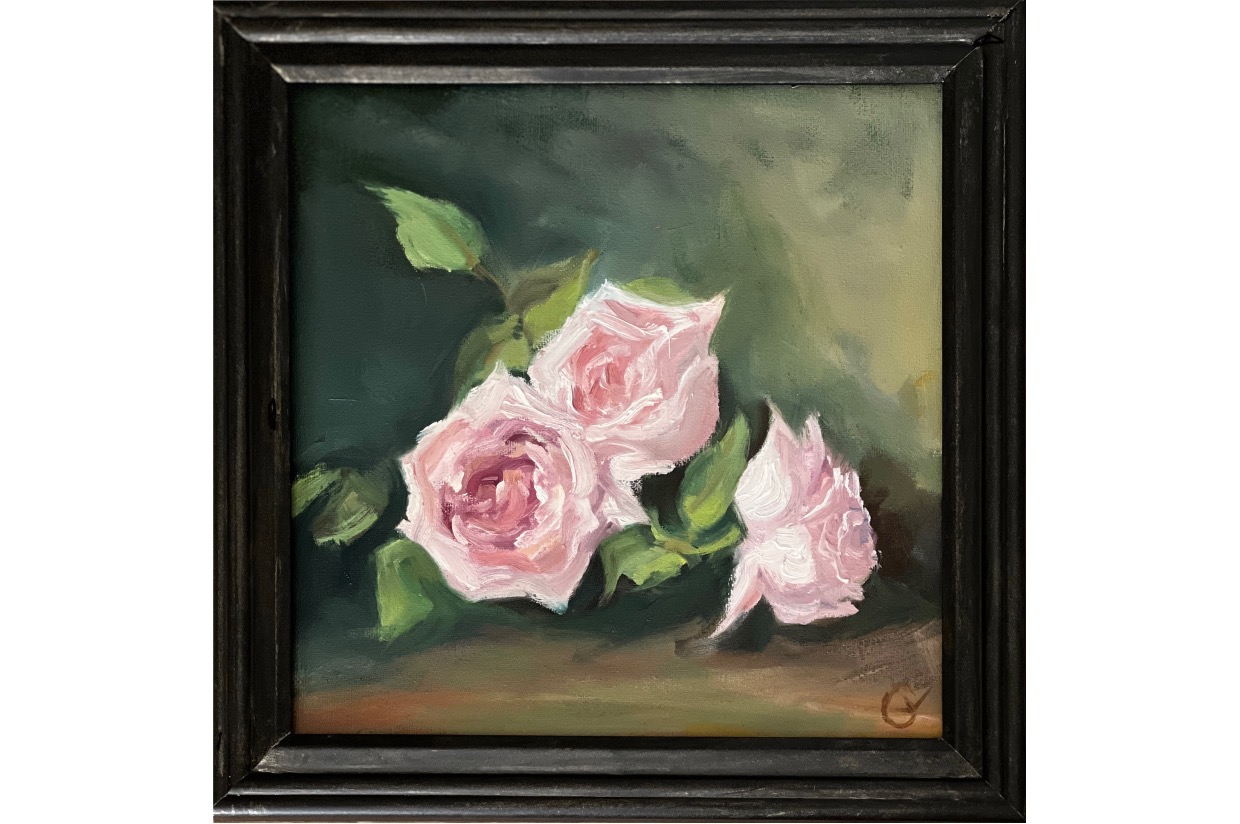 Blush, Three Pink Roses - Val Giancola | Gallery Elua | Artists for ...