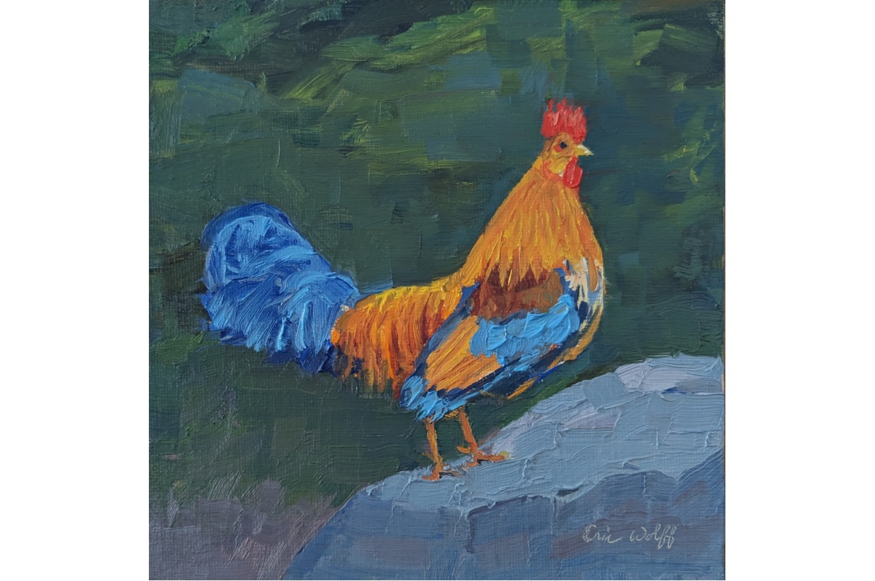 No Spring Chicken - Eric Wolff | Gallery Ekolu | Artists for Lahaina ...