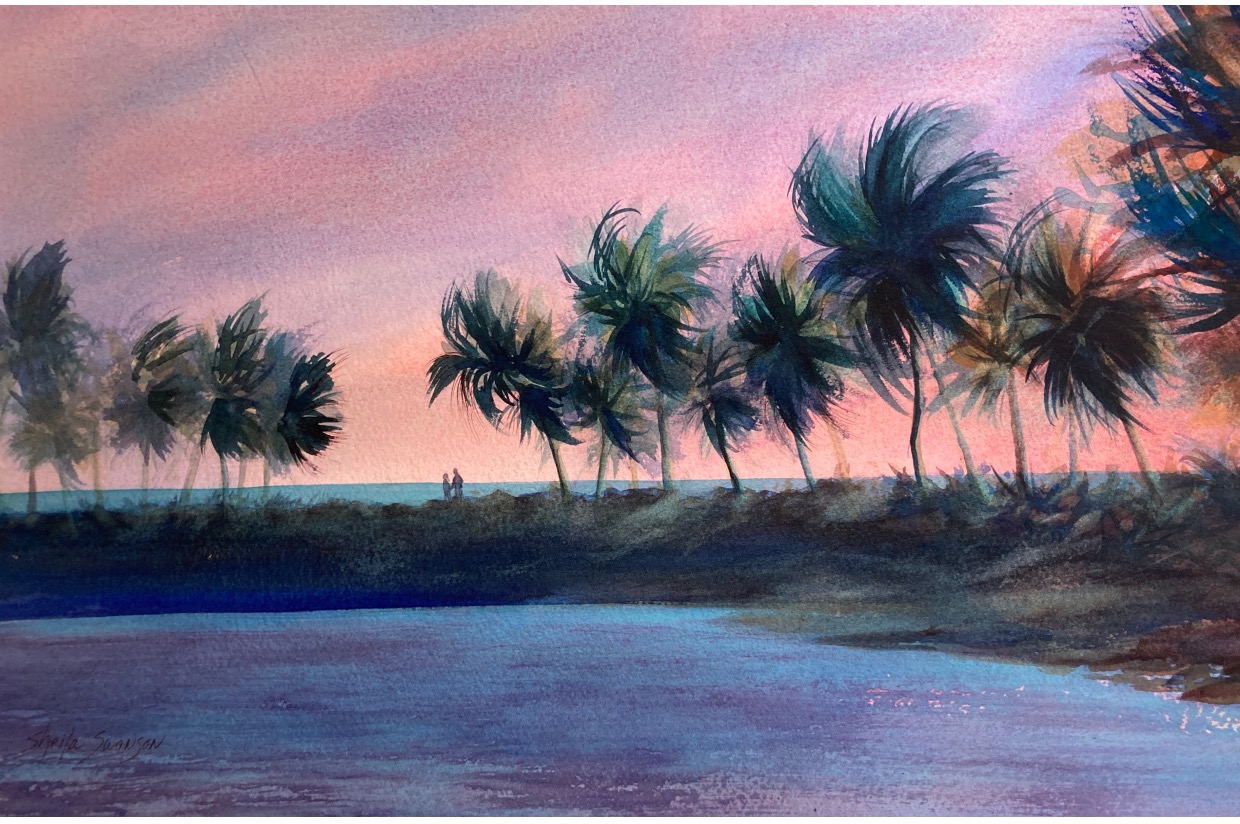 Watercolor Sky in Maui-Big Island - Sheila Swanson | Gallery Elua ...