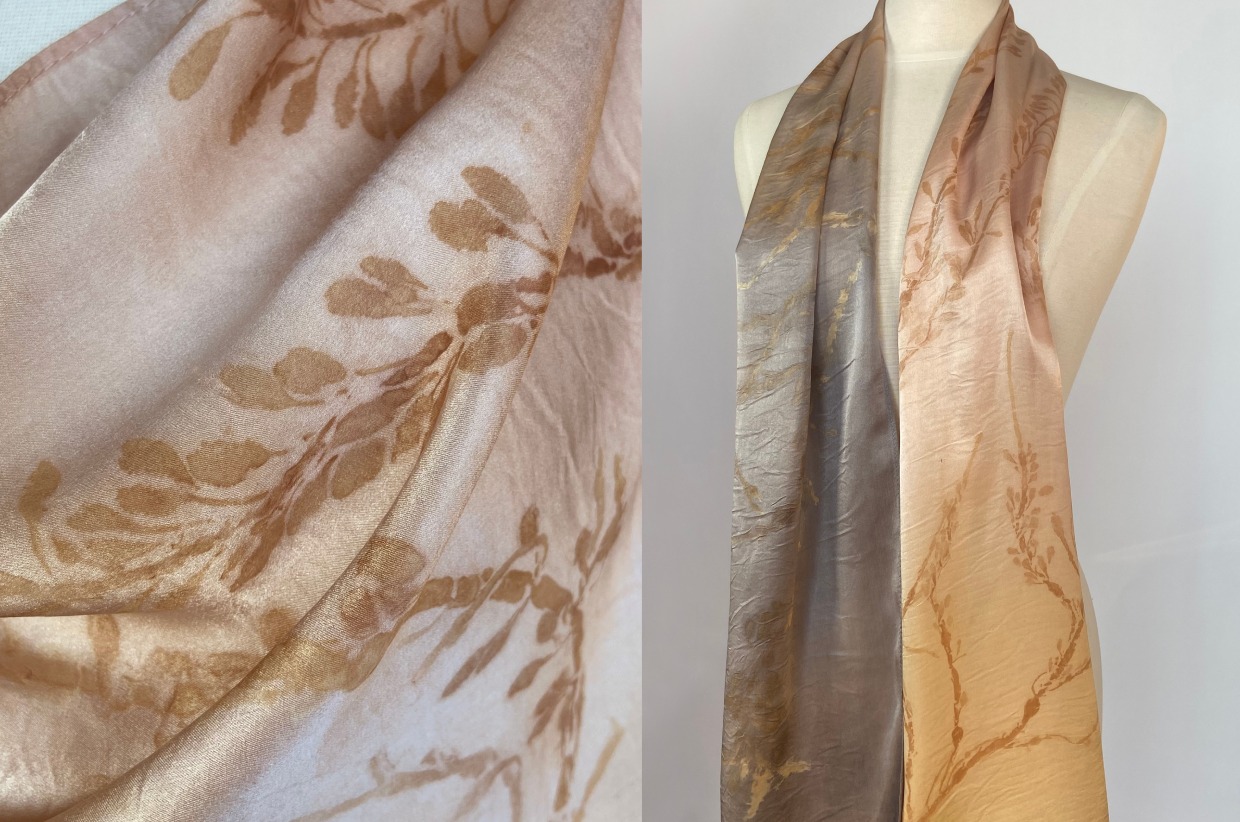 Dyed Seaweed Scarf: Aleksandra Azbel | Ocean Art Festival and ...