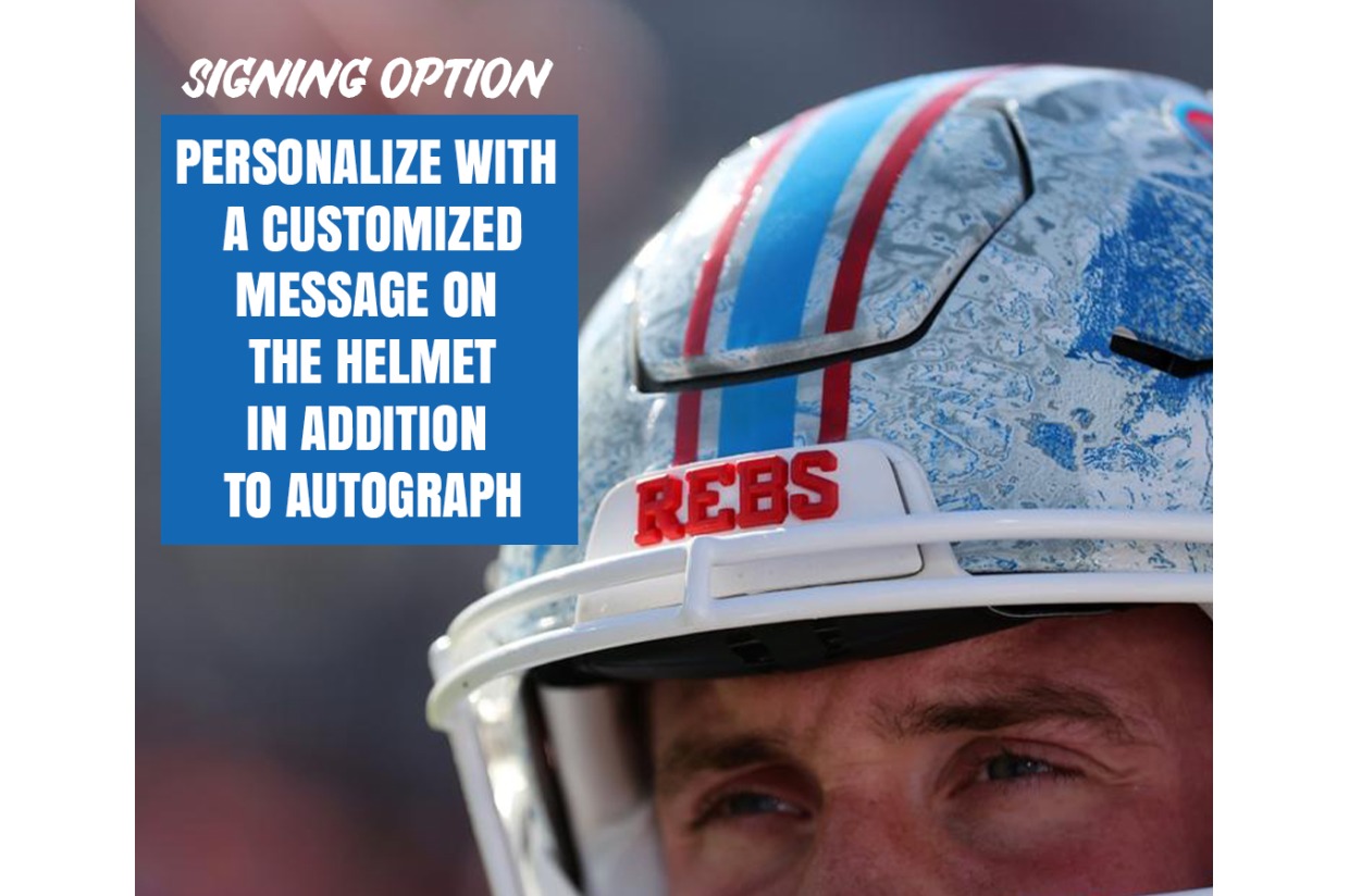 Personalized Suntarine Perkins Autographed Helmet | Game Worn Realtree ...