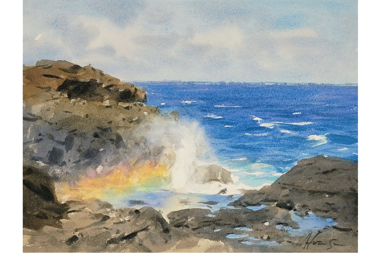 Rainbow on the Shore - Andy Evansen | Gallery Ekahi | Artists for ...