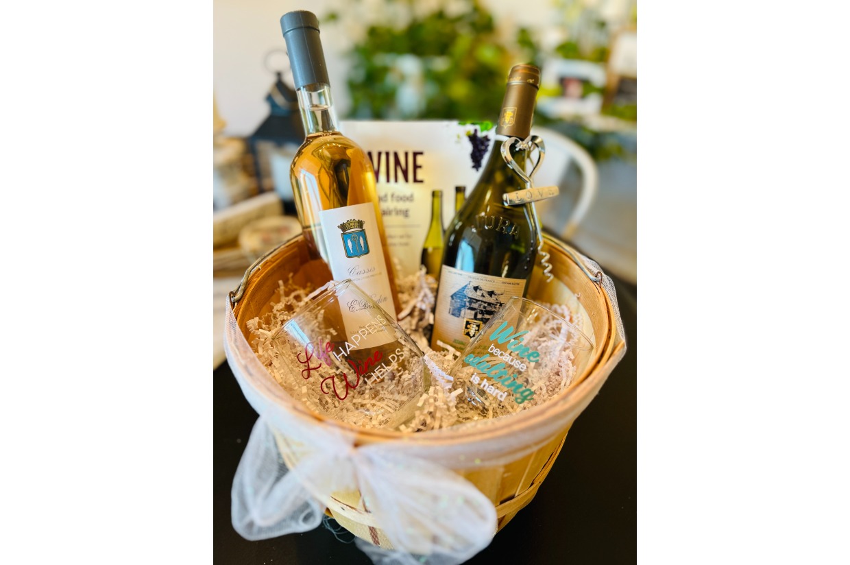 French Wine Basket donated by Hope & Tim Simons | Axe of Kindness ...