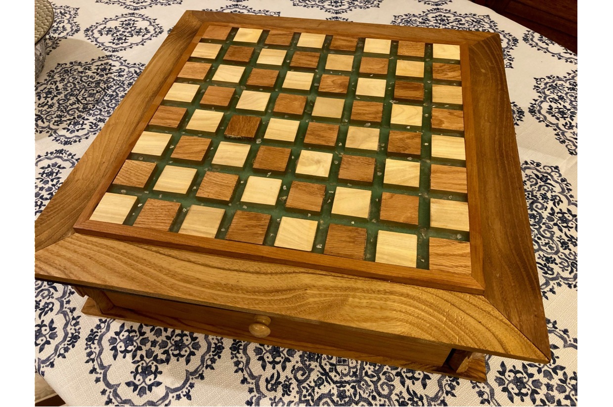 H17 - Deluxe Handmade Chess Board | Barn Raising Shindig Silent Auction ...