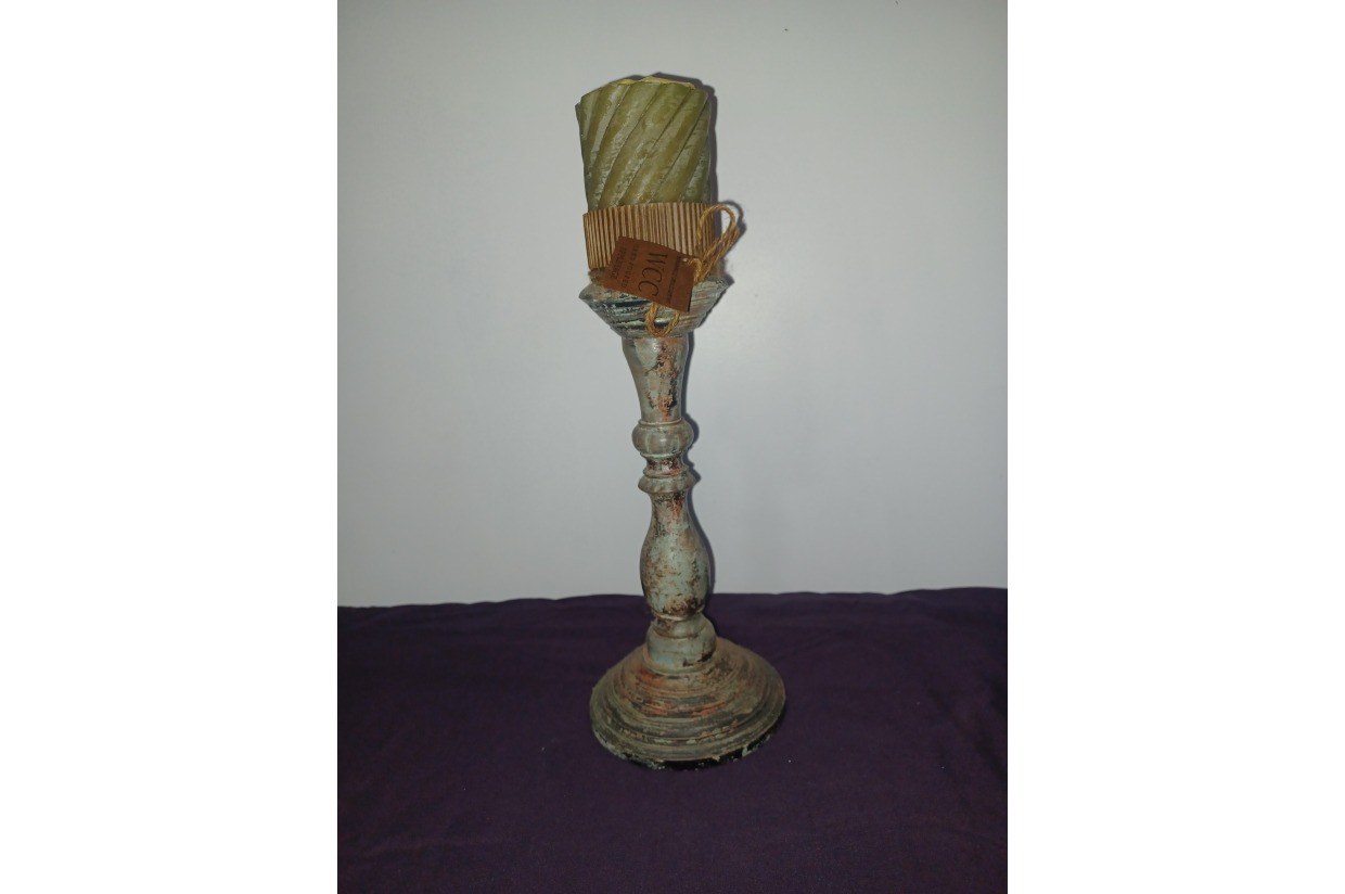 Candlestick w/ Candle | P.A.W.S. 2024 Holiday Auction | Partners for ...