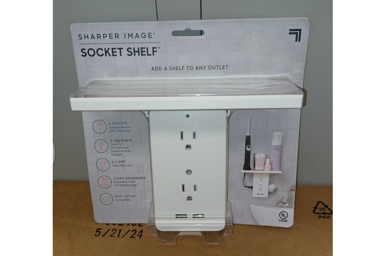 Sharper Image Socket Shelf | P.A.W.S. 2024 Holiday Auction | Partners for Animal Welfare Society ...