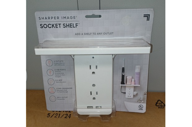Sharper Image Socket Shelf | P.A.W.S. 2024 Holiday Auction | Partners ...