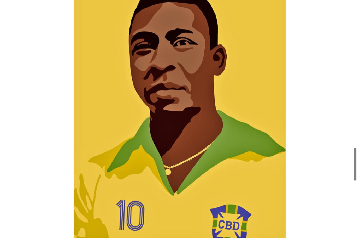 Jake Early Art Studio - Pelé Hand Printed Silkscreen Art Signed by ...