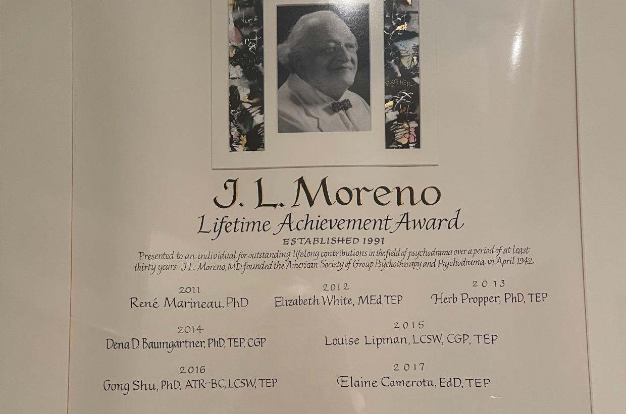 J.L. Moreno Award poster | 2024 ASGPP Conference Online Silent Auction ...