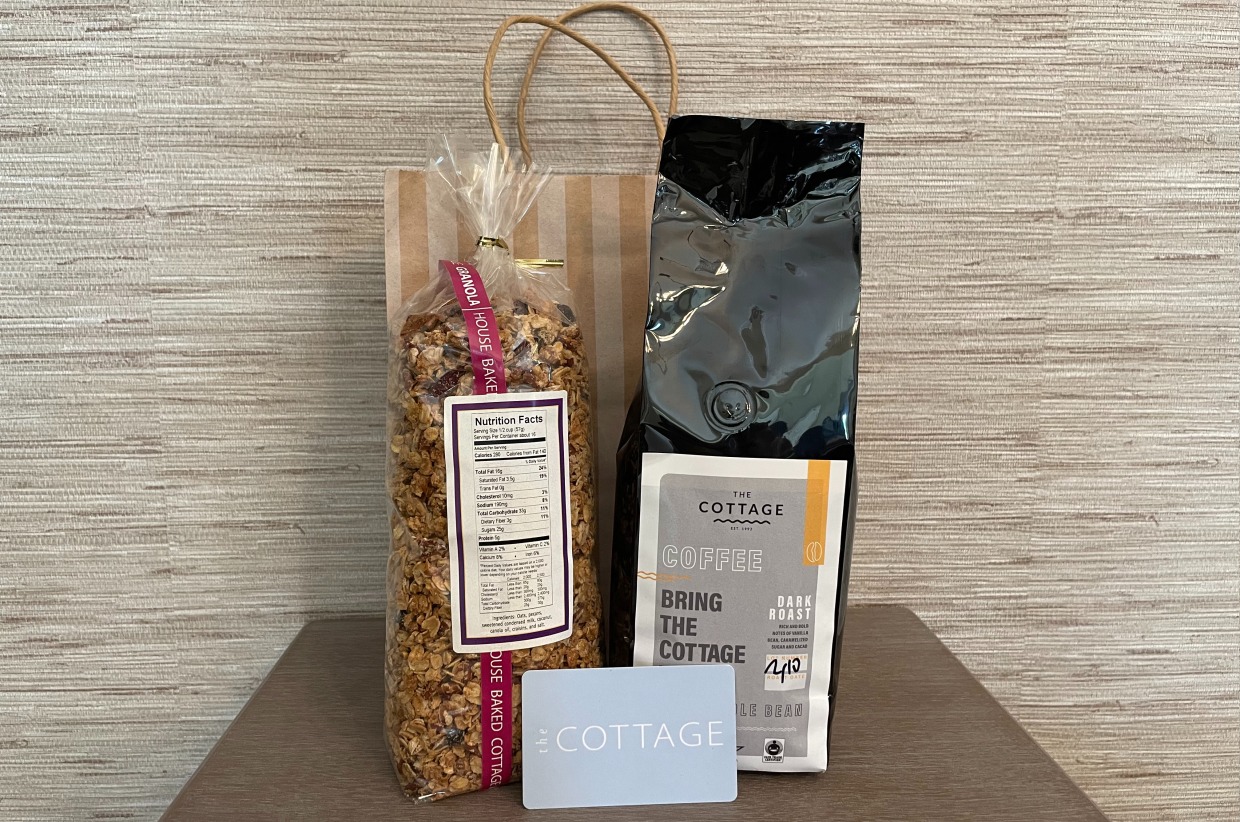 The Cottage $35 Gift Card, with roasted coffee & a bag of granola ...