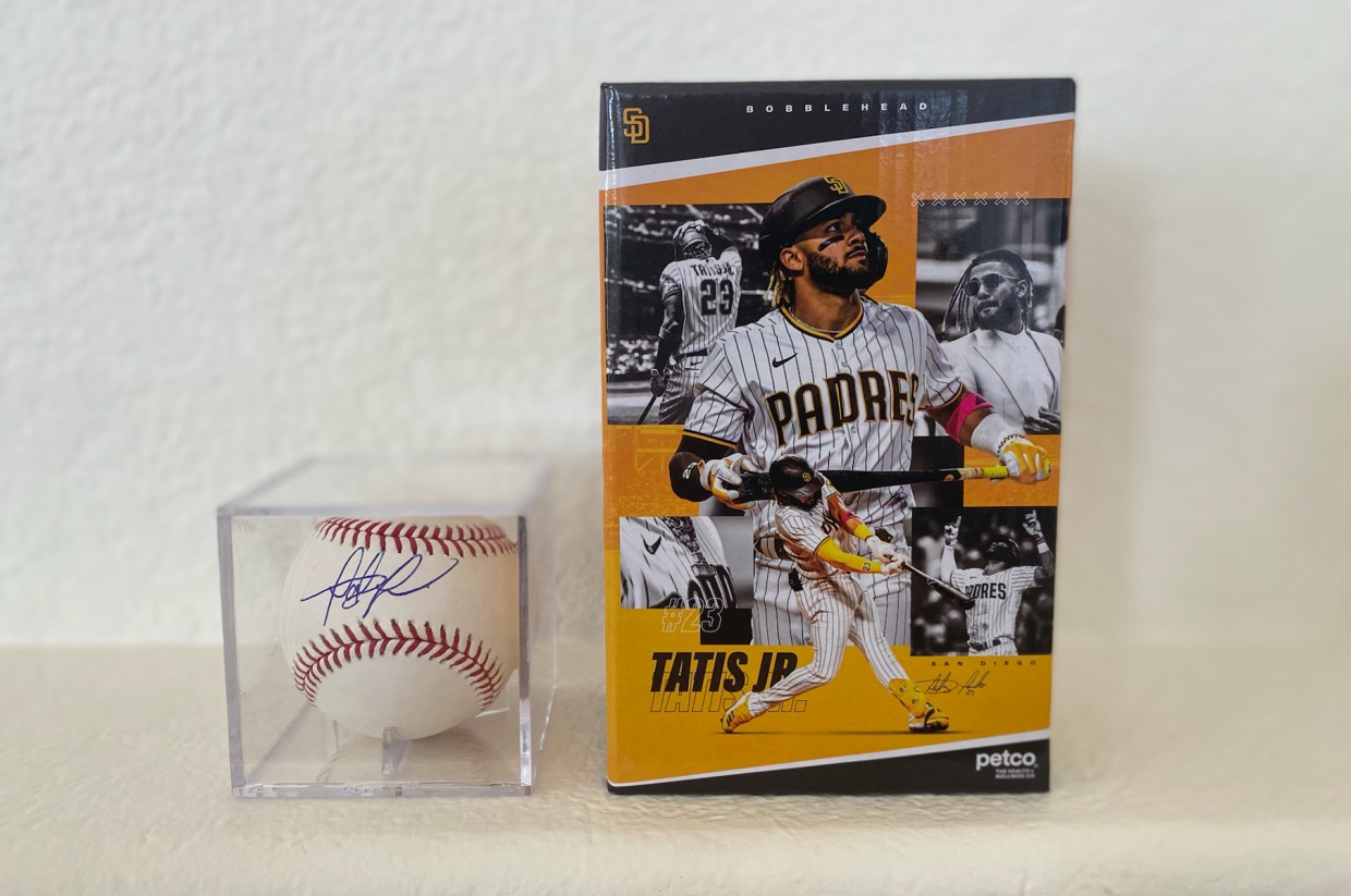 Fernando Tatis Jr. Autographed Ball and Bobble Head | 2024 LCC Barn ...