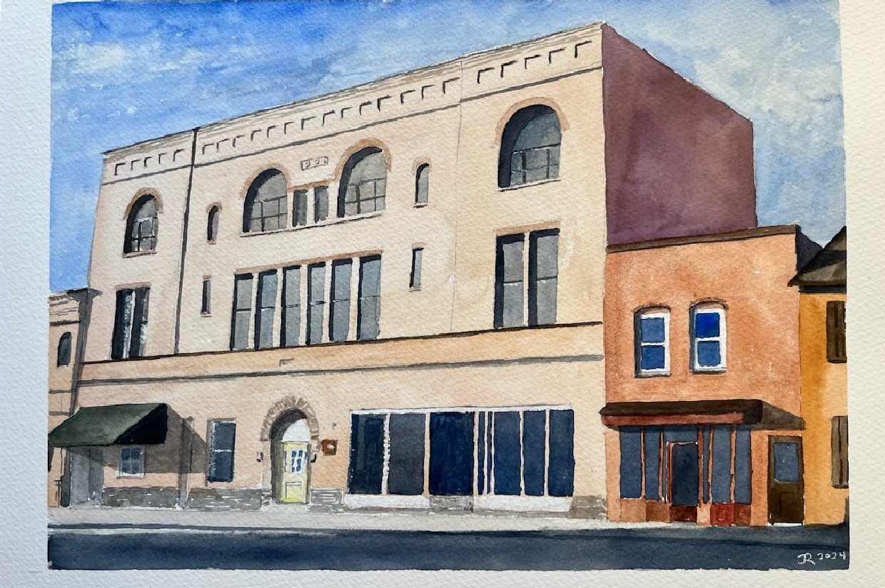 ITEM #4- LEGACY IN WATERCOLOR: TROY'S HISTORIC IOOF BUILDING | Palette ...