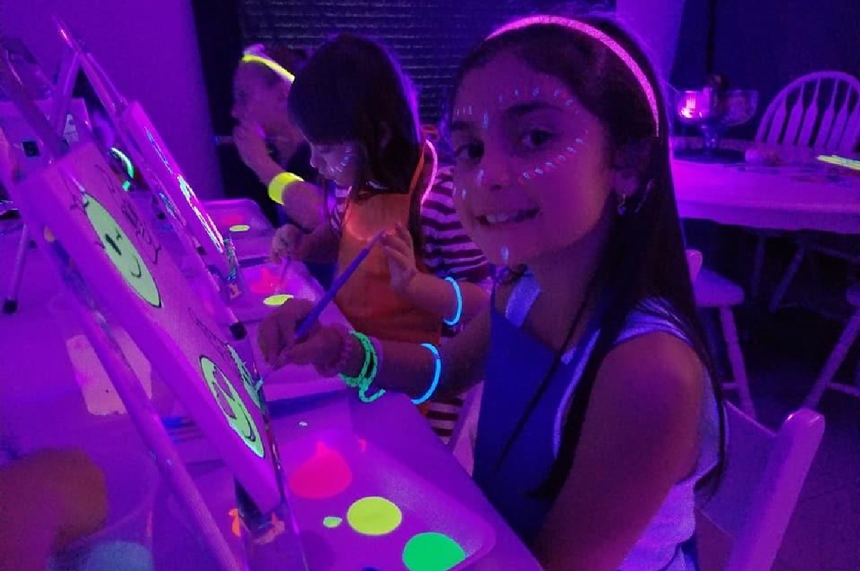 Glow in the Dark Paint Party with Ms. Carrillo! (Winner and 5 Friends ...