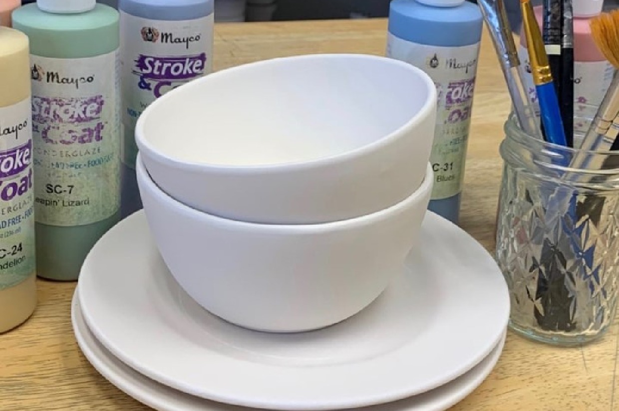 Paint Your Own Set of Ceramic Plates/Bowls | Rooted in Community: Mount ...