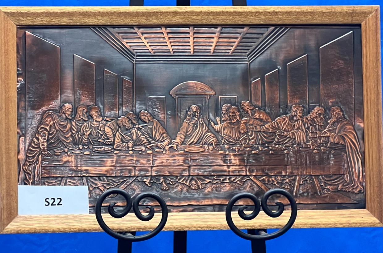 Da Vinci's Last Supper Framed Embossed Copper S22 | 2025 Christikon ...