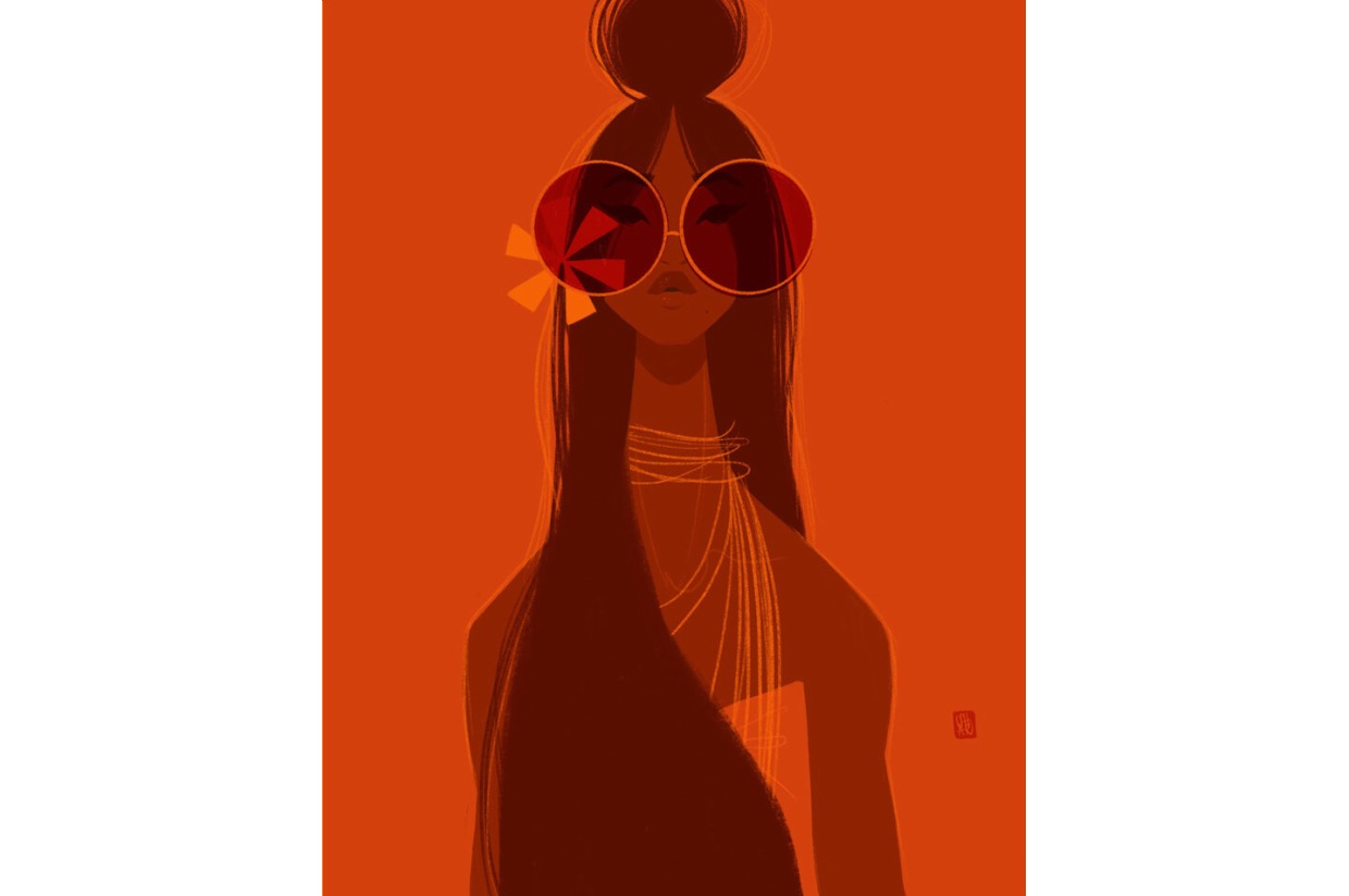 Orange Vibe Print, Punky Aloha Studio | Support the Dancers of Ka Pā ...