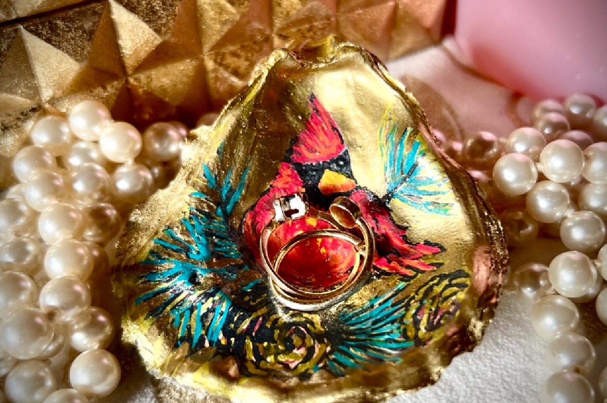 Cardinal Courage Ring Dish: Soaring Above Cancer's Grip! | Cancel ...