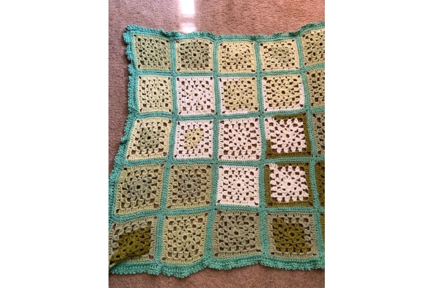 Small Afghan in Spring Colors | Crafters' Virtual Bazaar -- An Online ...