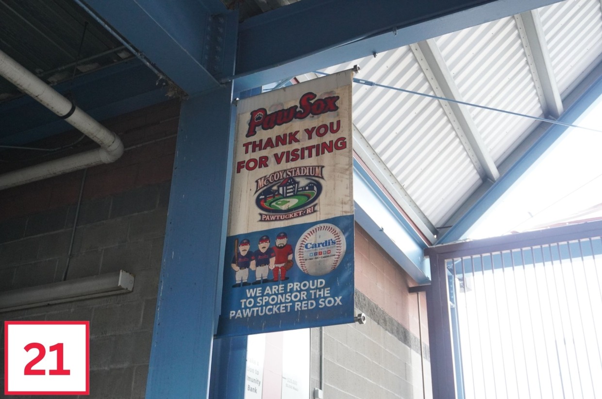 #21: Thank you banner | McCoy Stadium Auction | City of Pawtucket ...