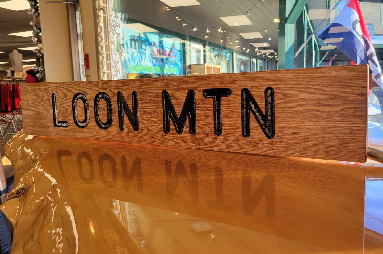 Hand-crafted Loon Mtn Sign | 2023 "Not So Silent" Auction | Loon ...