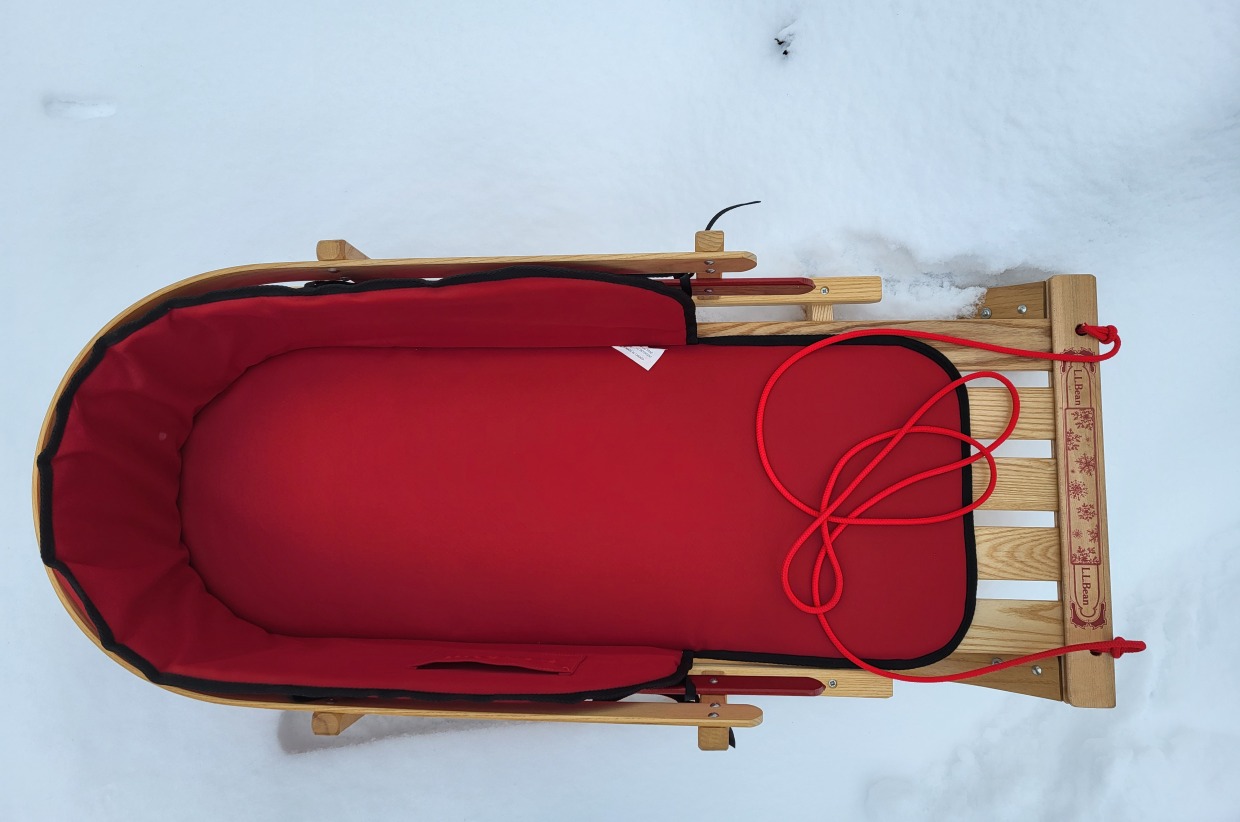LL Bean Kids Wooden Sled | 2023 "Not So Silent" Auction | Loon Mountain ...