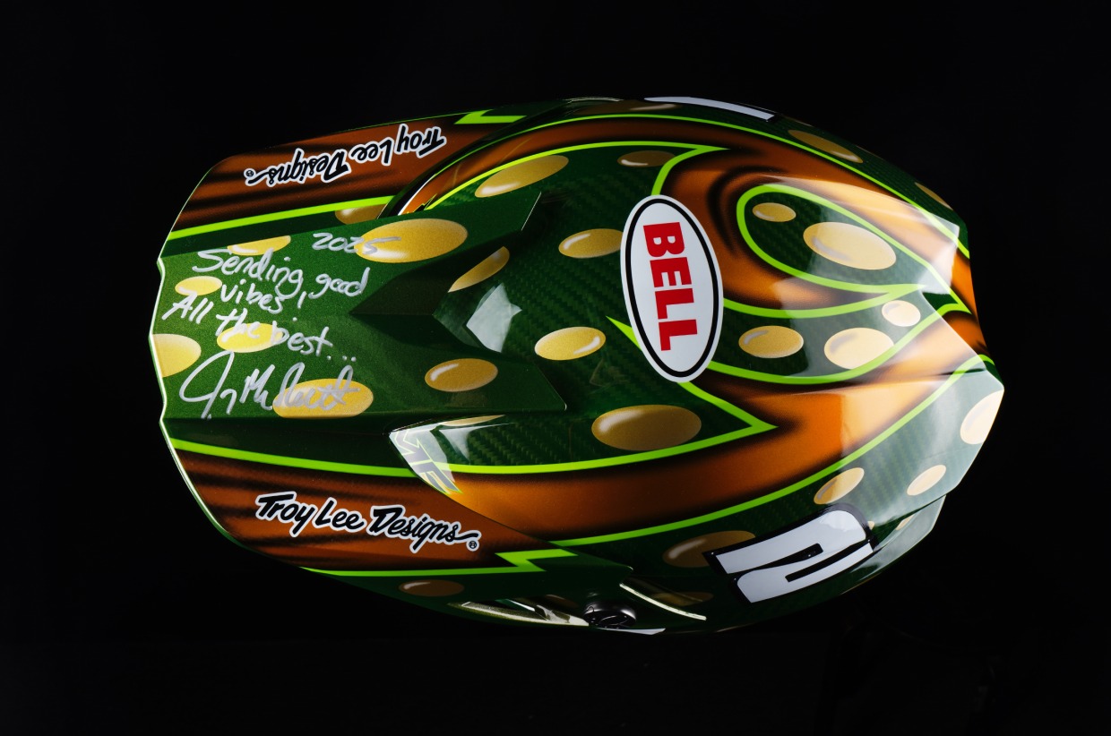JEREMY MCGRATH HELMET | Troy Lee Designs X FELD Southern California ...