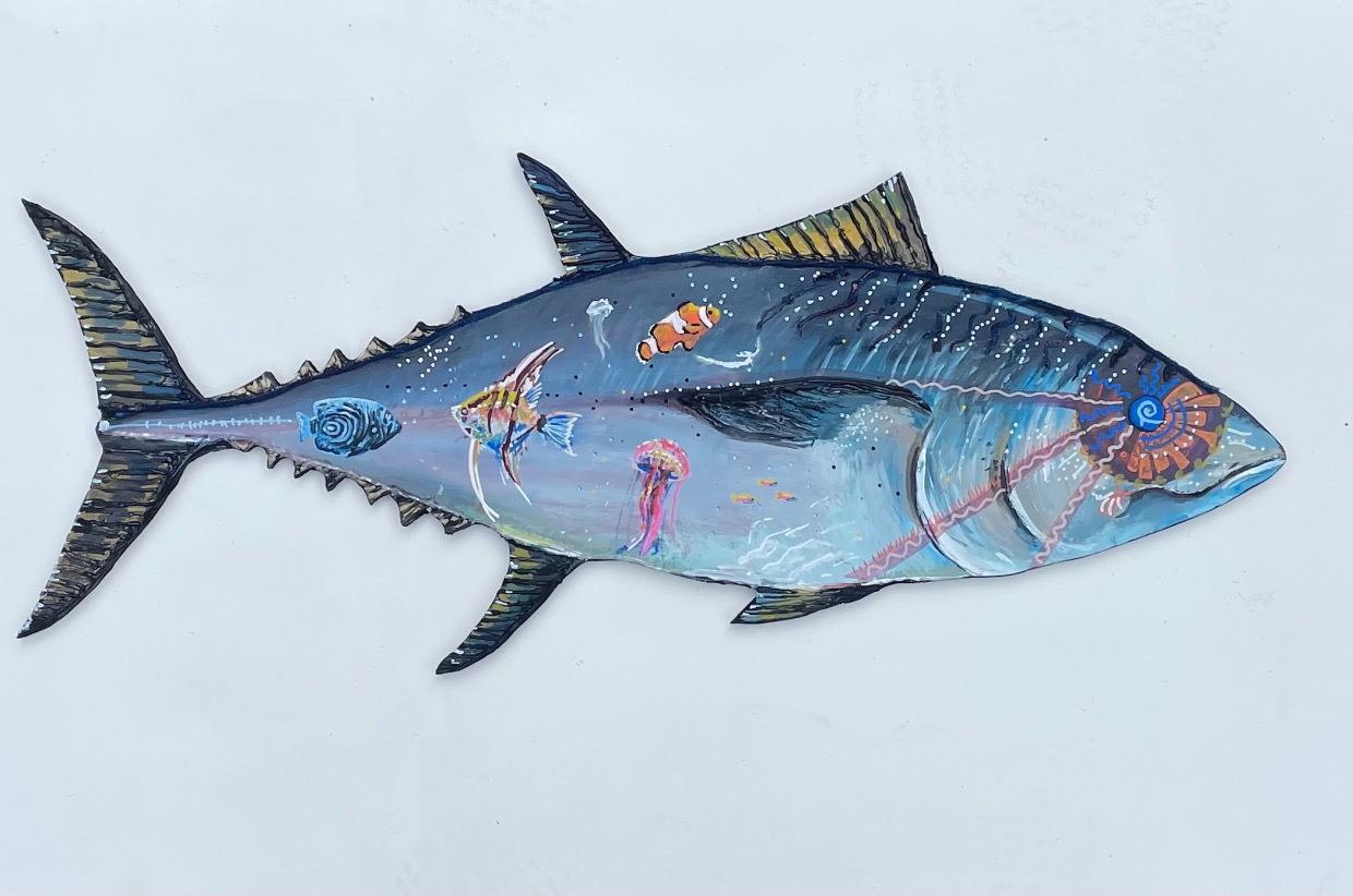 BID #15 "Under Sea Galaxy" | Hooked on Art - in Barnstable Harbor | Barnstable Village ...