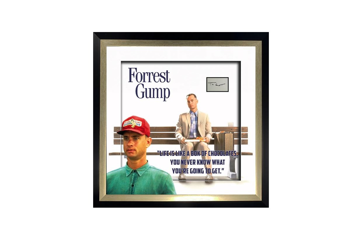 (#849) Forrest Gump Hand Signed Collage by Tom Hanks | CARES Foundation ...