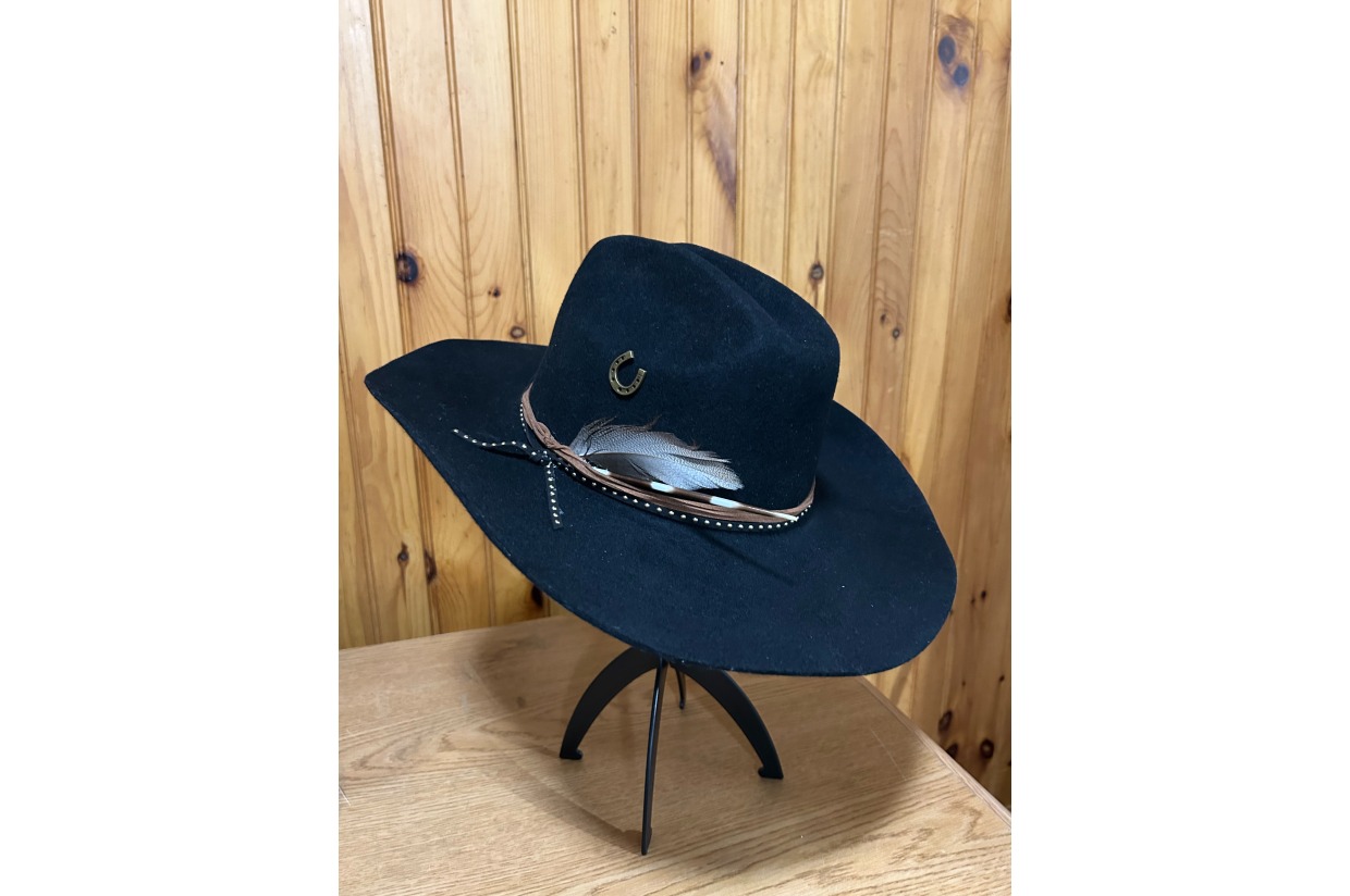 Black Cowboy Hat - Hatpins by Angie | Boots Bridles & BLING! Barn Dance ...